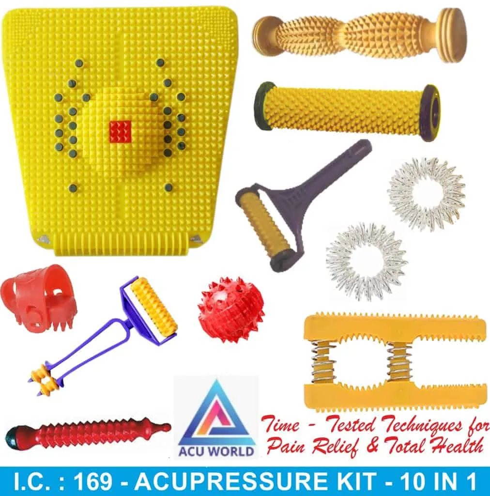 Acupressure Kit (Set of 10) - 10 In 1 - AcuWorld Ecommerce Shopping Portal